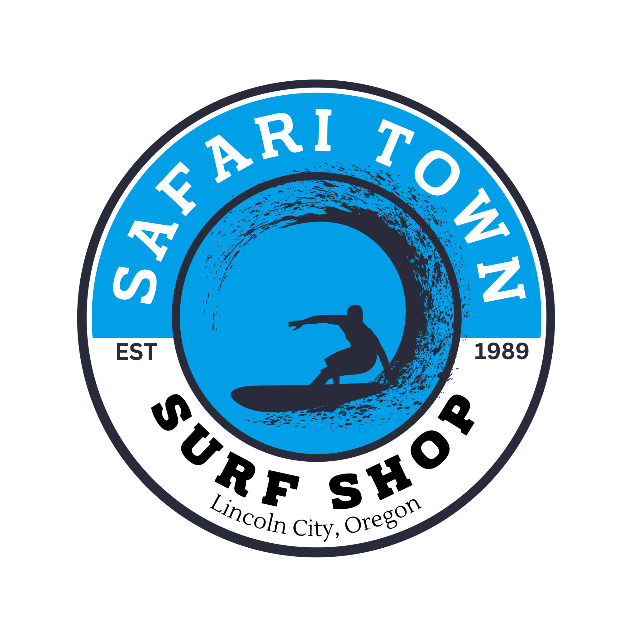 Safari Town Surf Shop Logo Sticker | Safaritownsurf